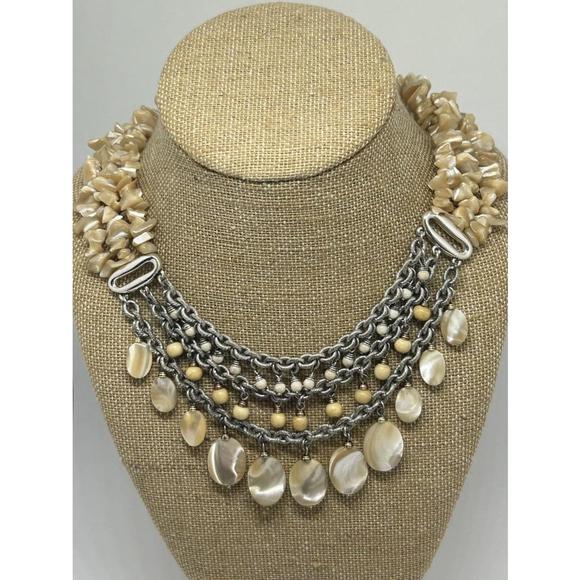 Carolee | Jewelry | Carolee Lux Fancy Shell And Mother Of Pearl Multi ...